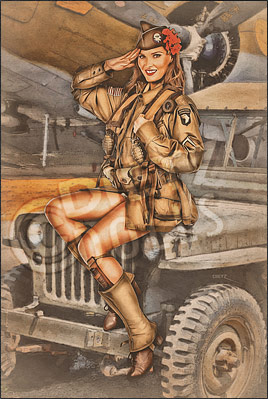 Army Military Pin Up Girls