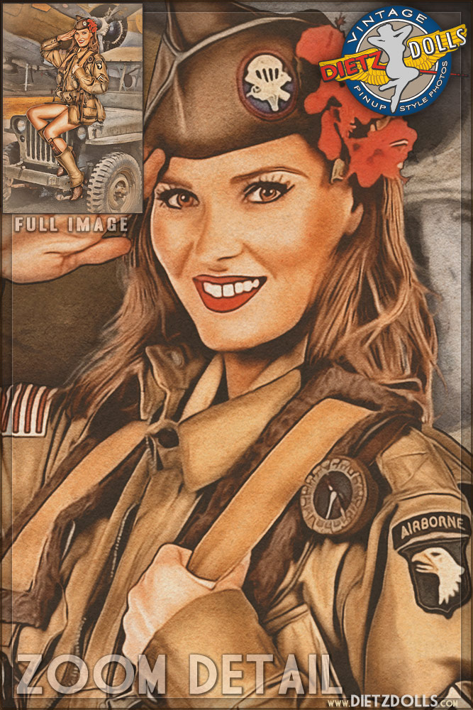 Army Airborne Pin Up Girl
