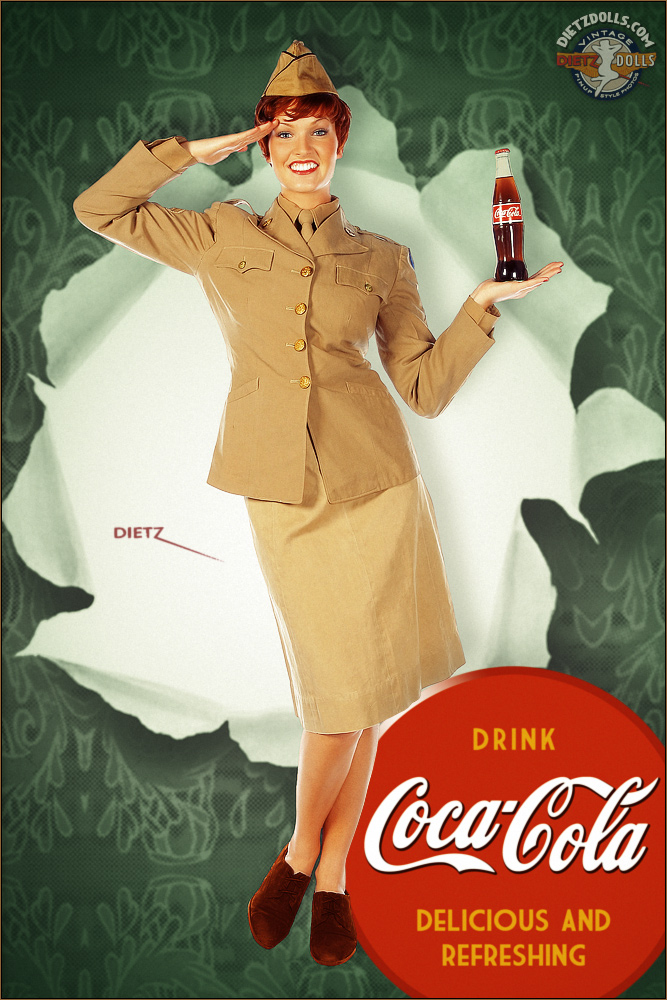 WW2 & Coca Cola Posters: Pinup Style - Small Scale Military Headquarters