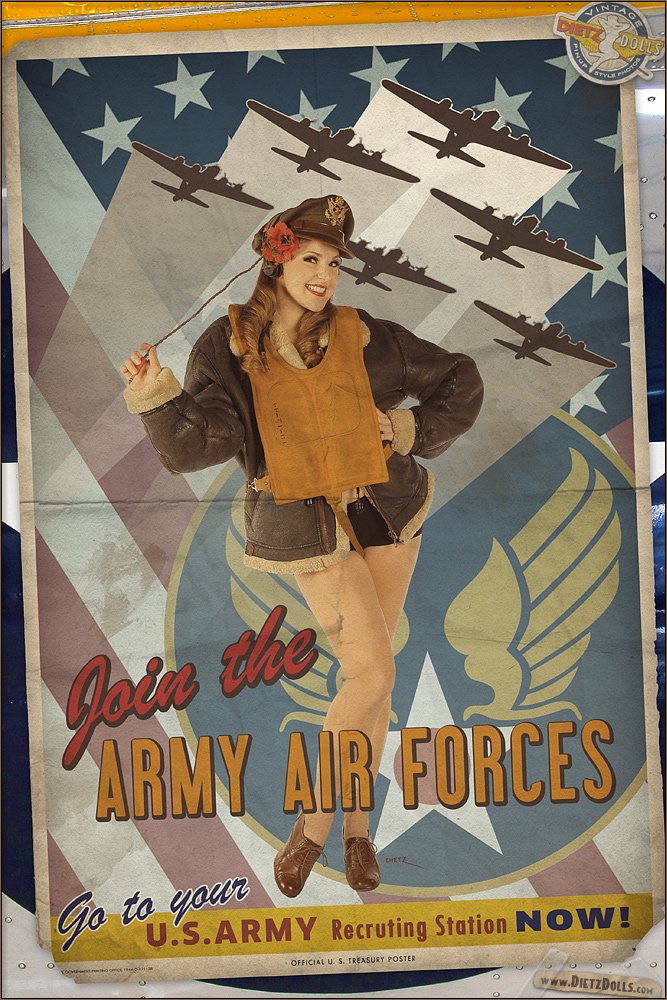 WW2 & Coca Cola Posters: Pinup Style - Small Scale Military Headquarters